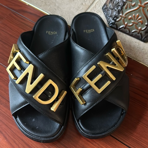 Fendi | Shoes | Women Fendi Slides | Poshmark